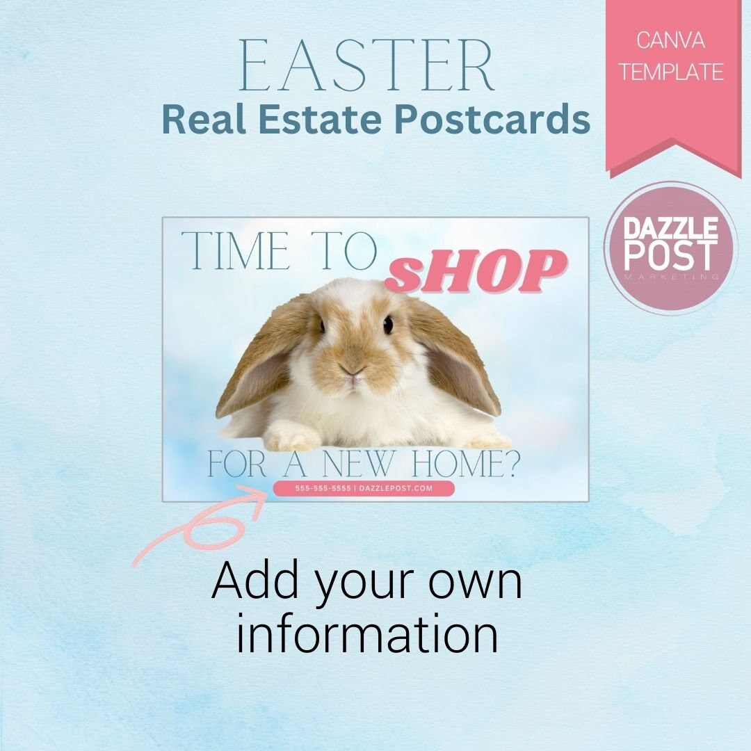 Easter Real Estate Postcard, Realtor Spring Postcards, Real Estate ...