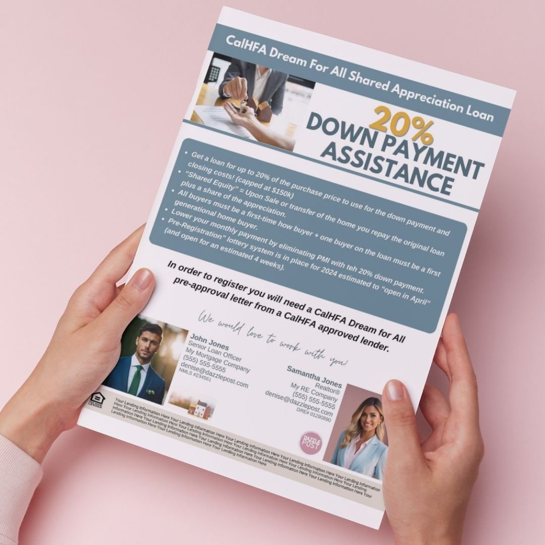 Calhfa Flyer Brochure, Loan Officer, Real Estate Marketing Template ...