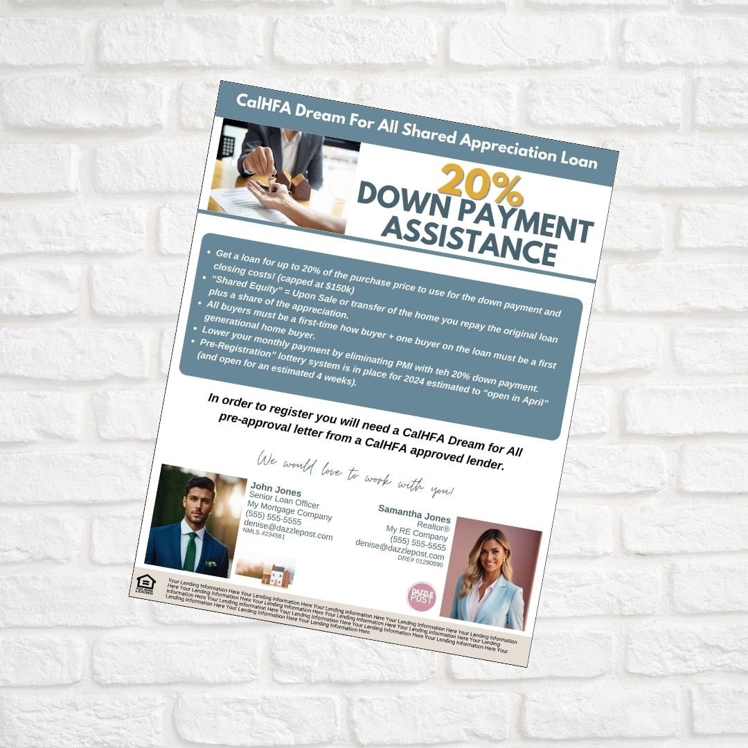 Calhfa Flyer Brochure, Loan Officer, Real Estate Marketing Template ...