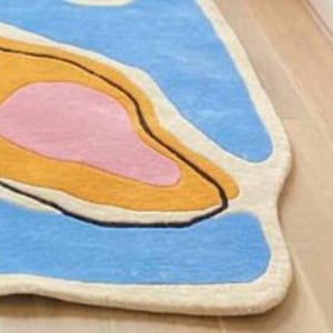 Handmade Irregular Shape Hand Tufted Rug 100% Woolen Rug 2x3 3x5 4x6 ...
