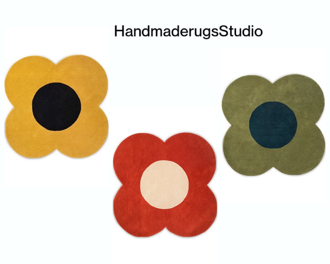 Hand Tufted Beautiful Smiling Sunflower Rug Blush Colored Kids Room ...