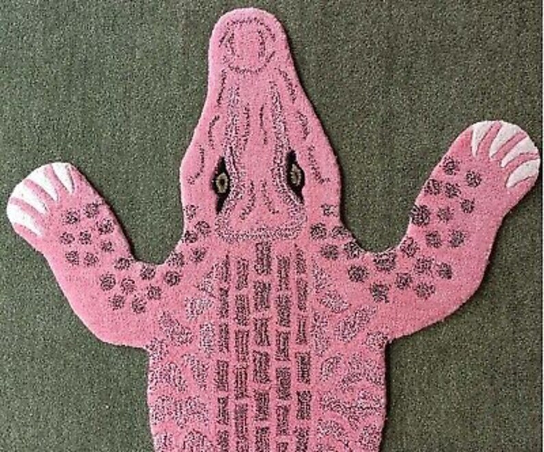 Crocodile / Alligator Hand Tufted Area Rug for Kids Living - Etsy