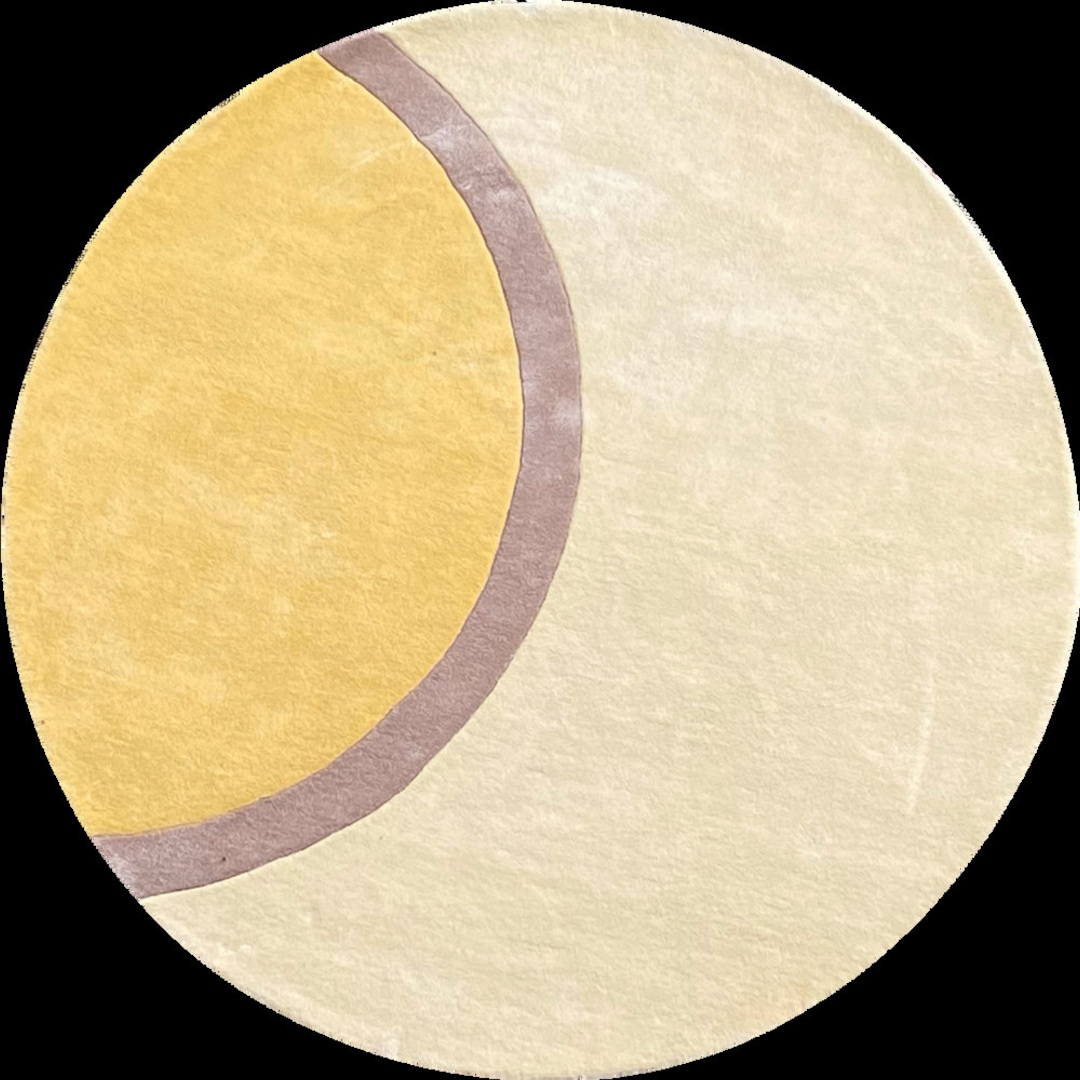 Round Modern Hand-tufted 100% Wool Area Rug for Home,living Room,guest ...