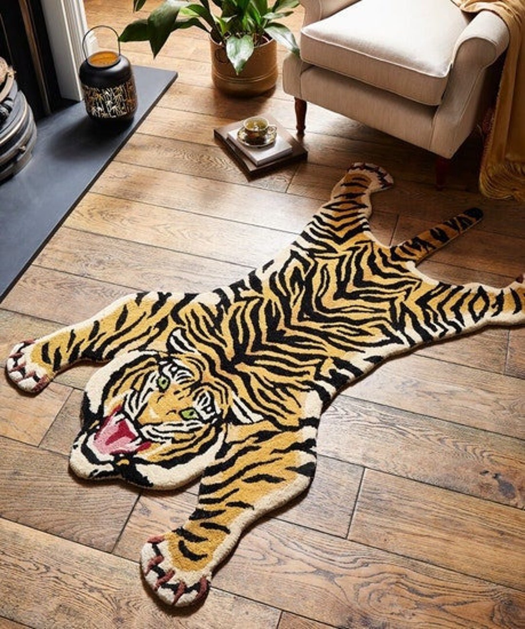Handmade Tibetan Hand Tufted Rug 100% Woolen/tibetan Tiger Rug 2x3 3x5 ...