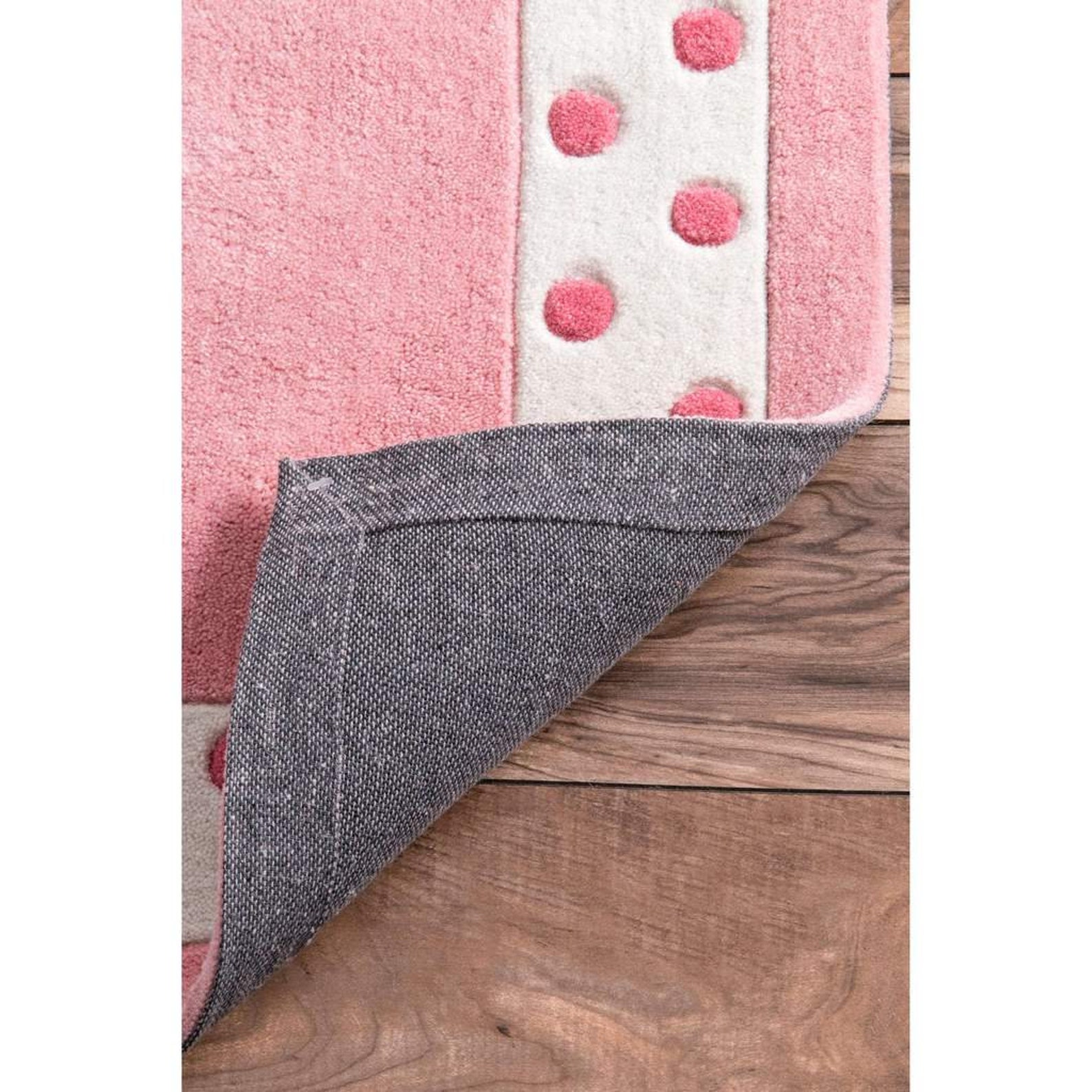 Hand Tufted Pearl Dot Multi Colored Dotted Rug Pink Base Rug - Etsy