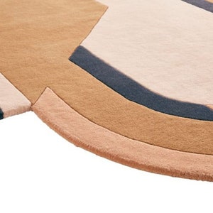 Handmade Irregular Shape Hand Tufted Oval Rug 100% Woolen Rug 2x3 3x5 ...
