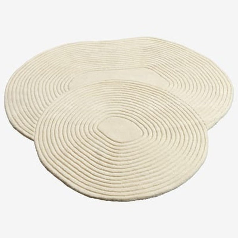 Round Cream Rug - Etsy