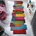 Hand Made Runner Palette Geometric Colour Block Wool Runner Rug in ...