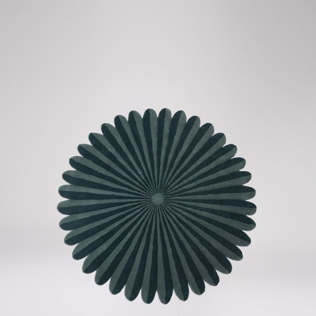 011 Round Rug 8 Ft by Niki Jones Deco Fan Wool 5 Ft 6 Ft 7 Ft 10 Ft ...