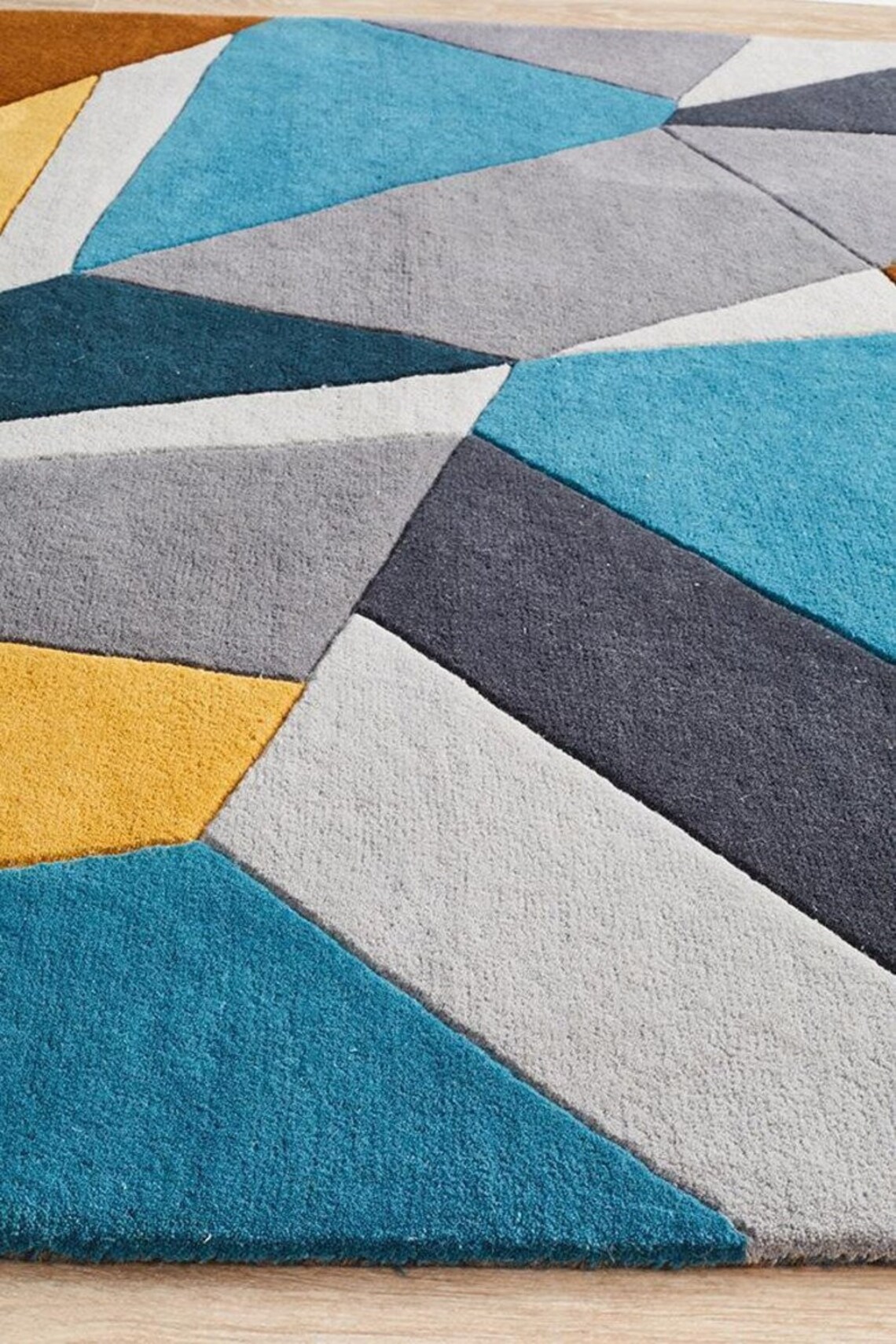 Modern Electric Design Hand Tufted Multi Colored Area Rug 100% - Etsy