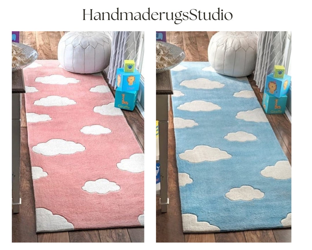 Modern Hand Tufted Handmade Clouds Runner 2.6x8/2.6x10/2.6x12 Rug for ...