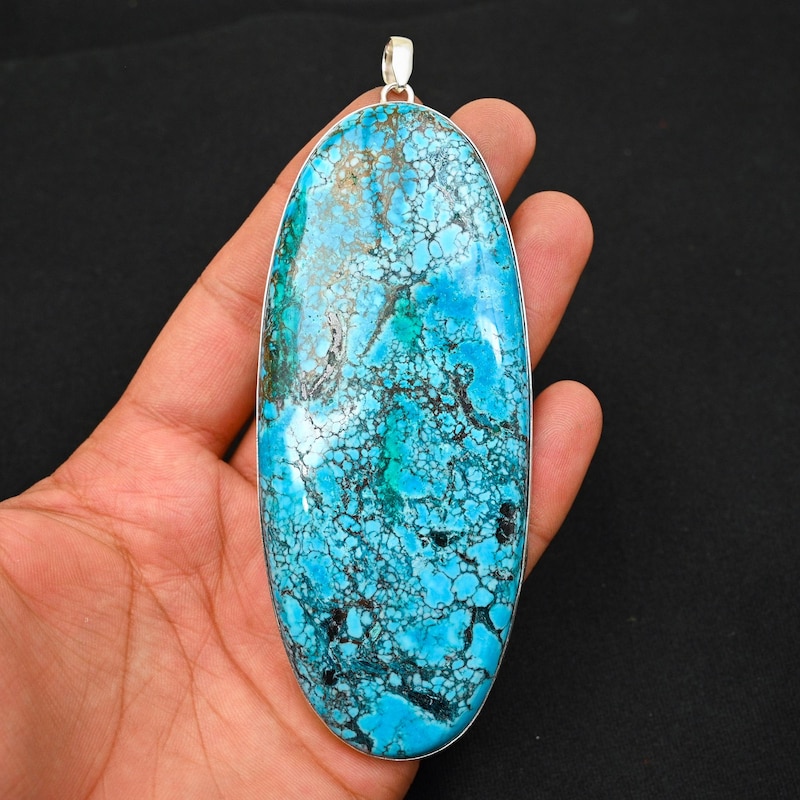 Chunky Turquoise Pendants - Etsy