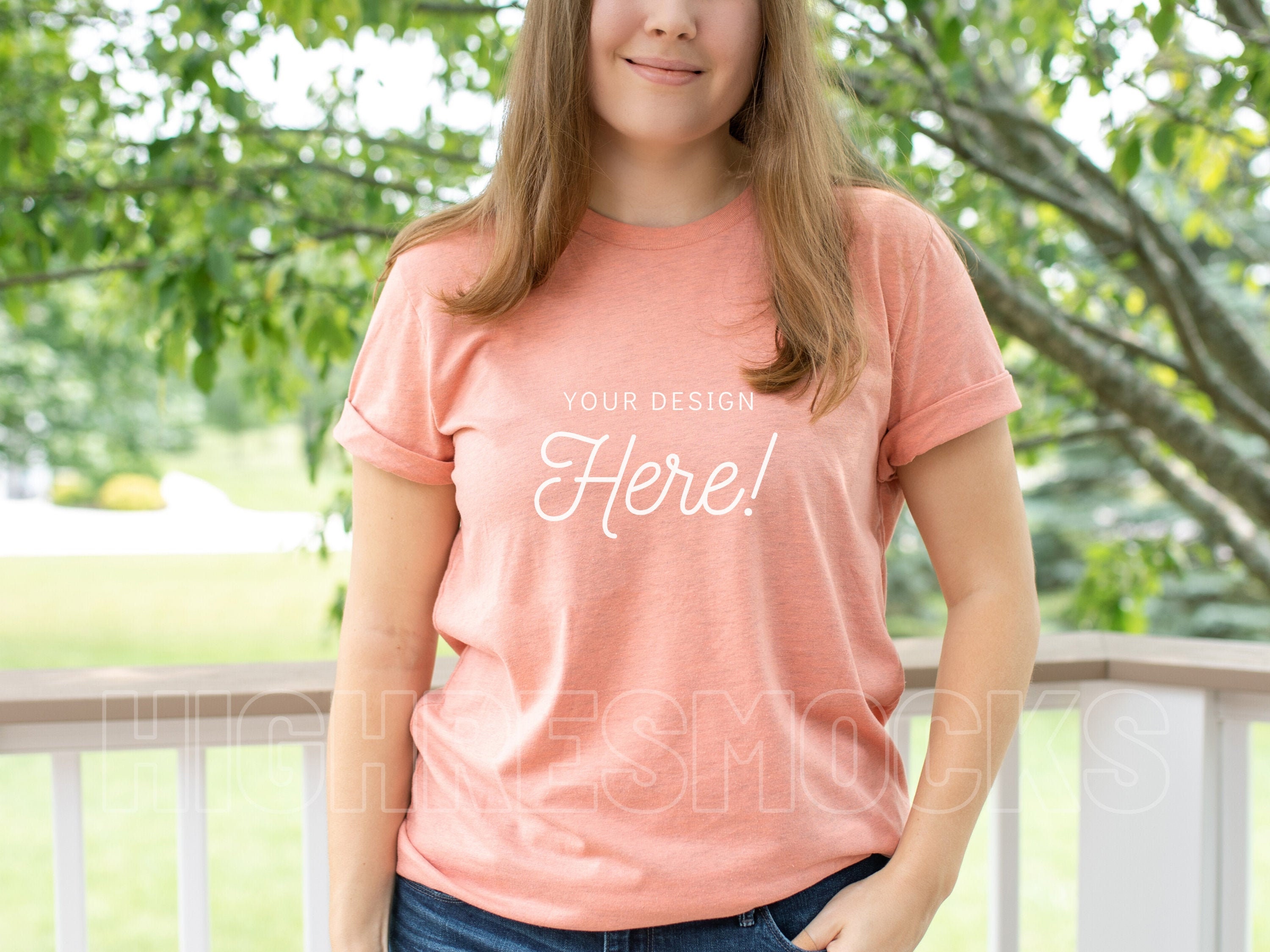 Bella Canvas 3001 Mockup, Bella Canvas Heather Prism Sunset Shirt ...
