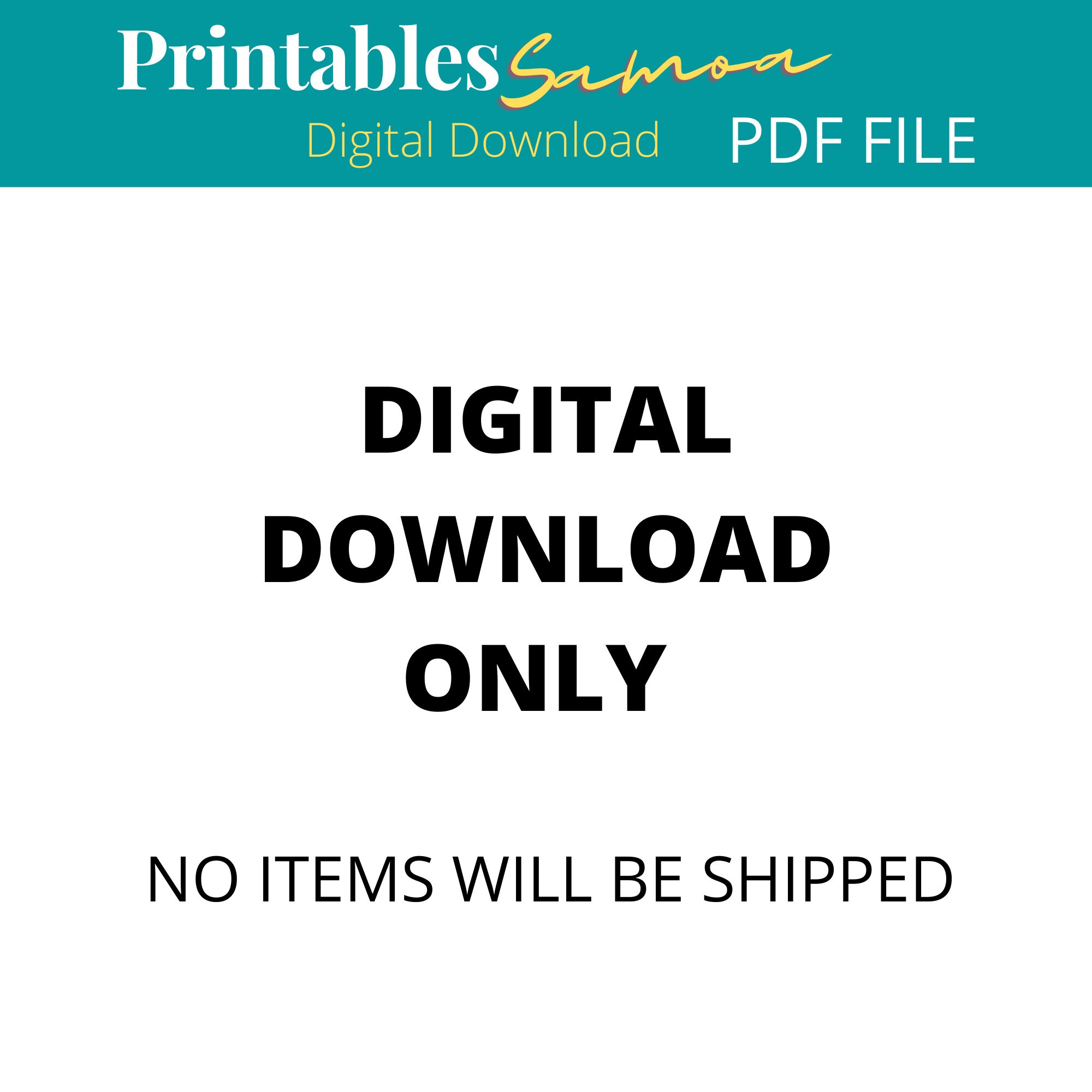 Samoan Printable Alphabet, Activity Instant Download, Flash Cards ...