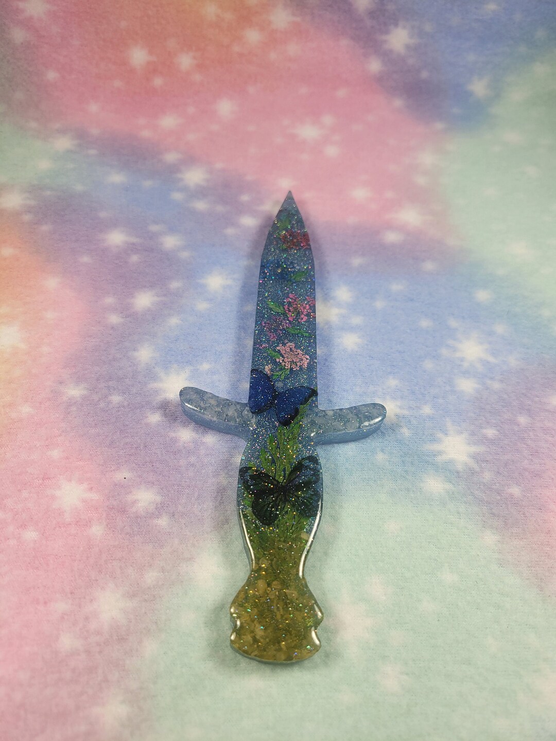 Floral Athame. Fairy Theme. Ritual Dagger. Altar. Witch. Wicca. Pagan ...