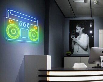 Neon Sign Record Player - Etsy