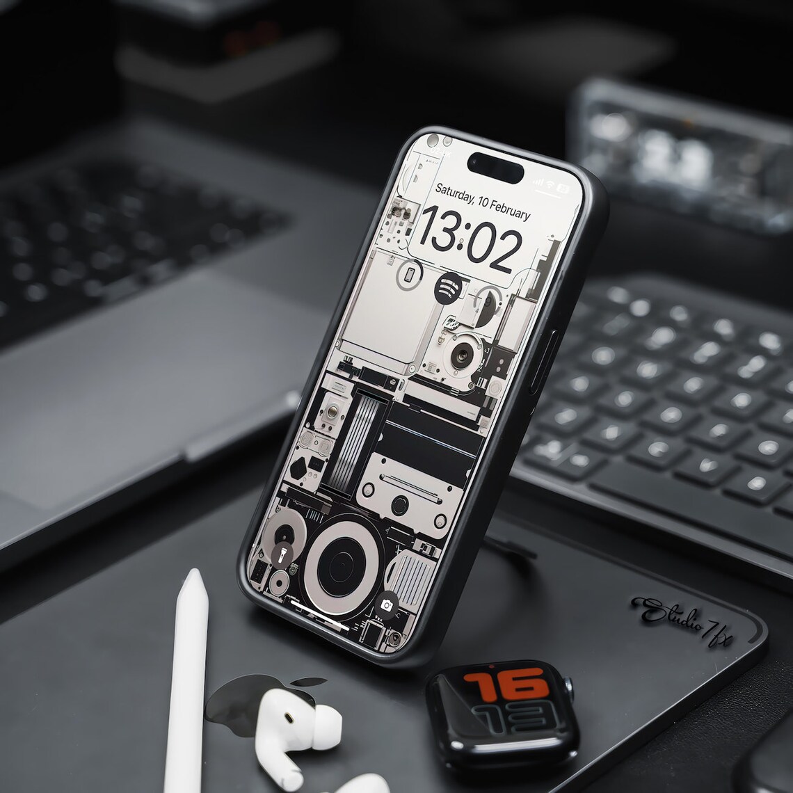 Mechanical Internal Parts iPhone Wallpaper | Mobile Phone Wallpaper ...