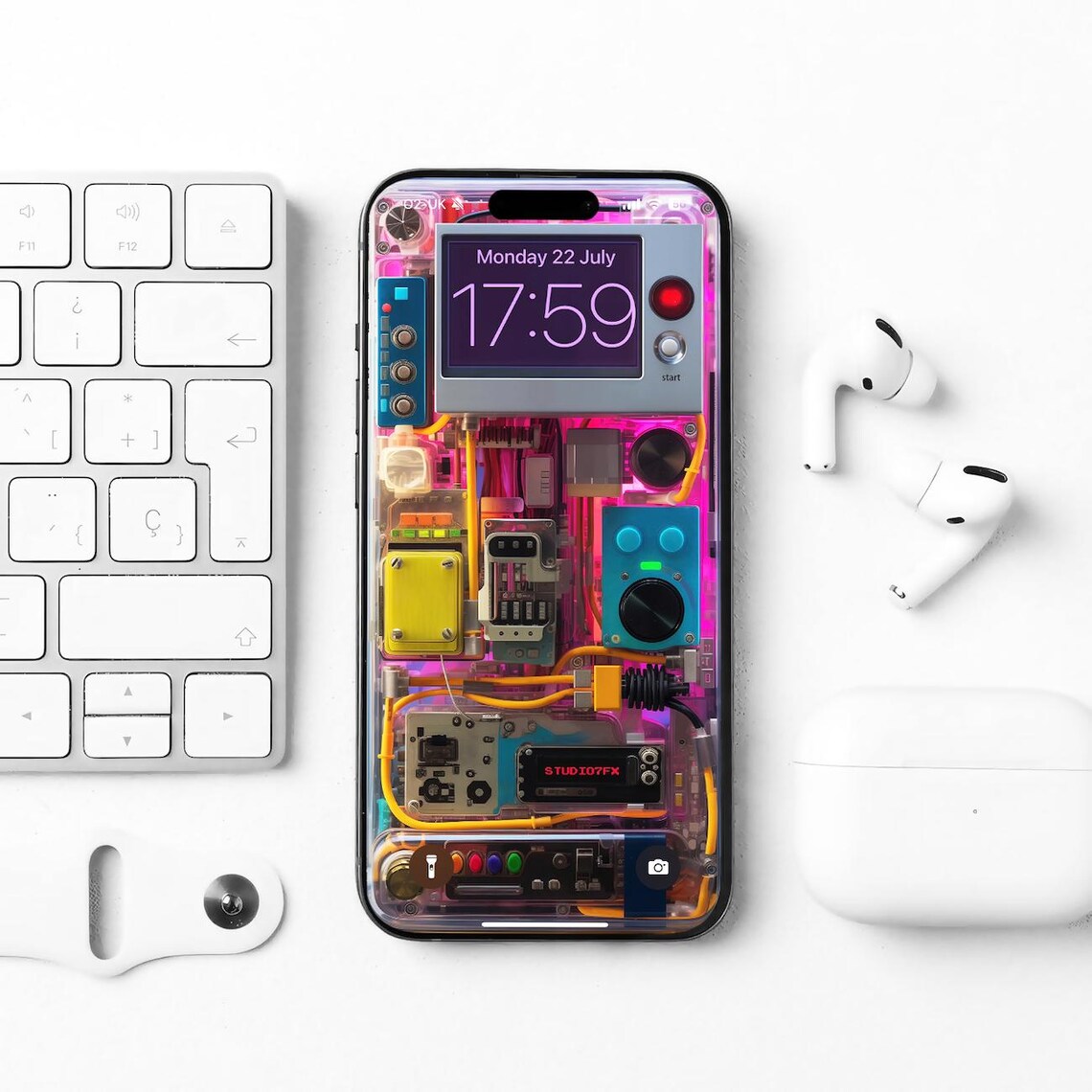 Transparent Electronic Device iPhone Wallpaper | Mobile Phone Wallpaper ...