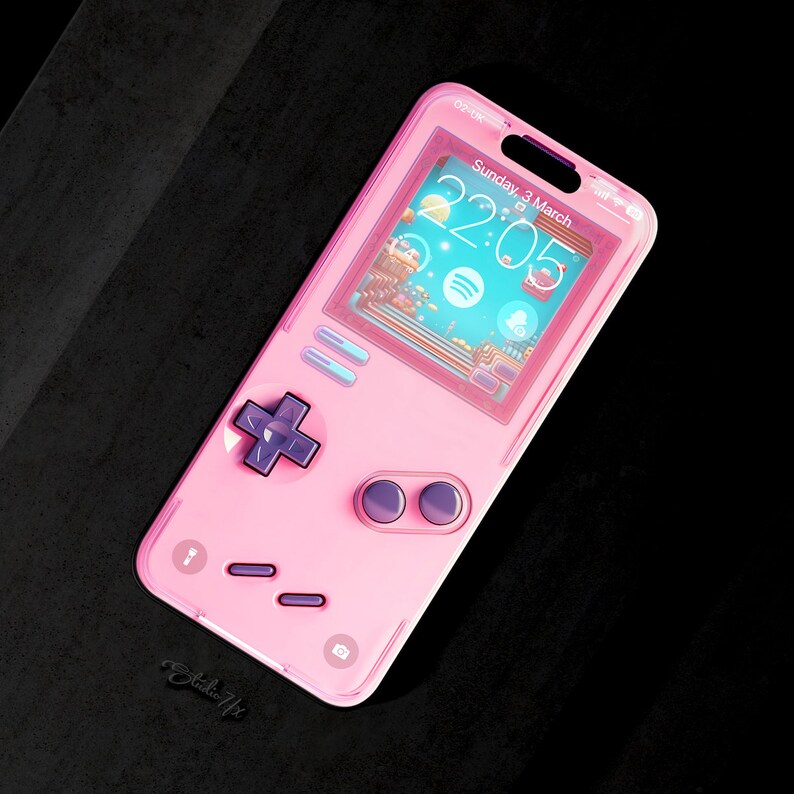 Pink Game Boy iPhone Wallpaper | Mobile Phone Wallpaper | Ios ...