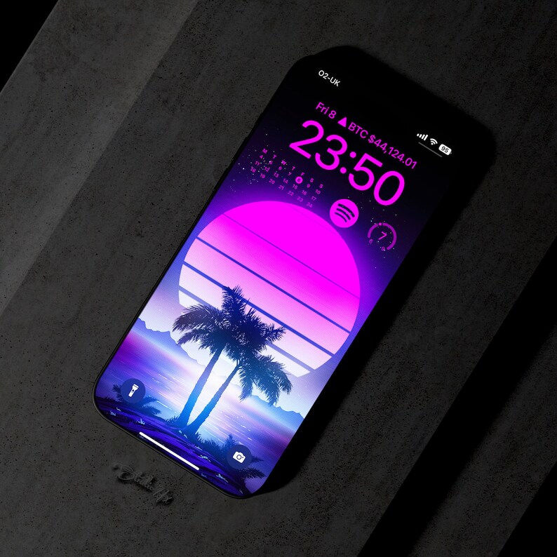 Synthwave Cyberpunk iPhone Wallpaper Mobile Phone Wallpaper HD Ios ...