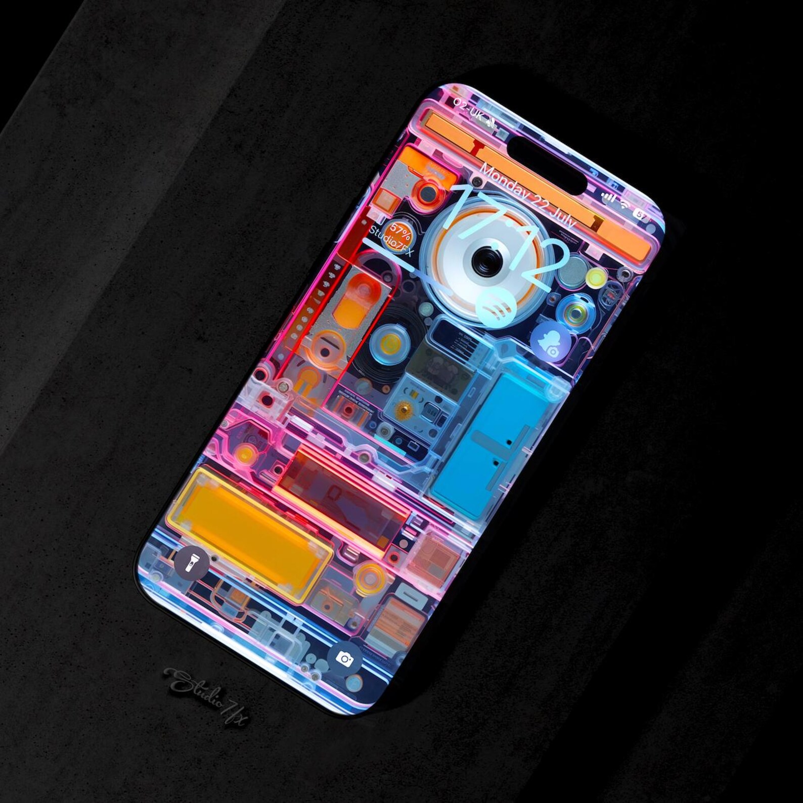 Transparent Music Player Internal iPhone Wallpaper| Mobile Phone ...