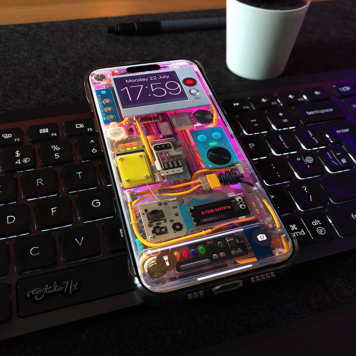 Transparent Electronic Device iPhone Wallpaper | Mobile Phone Wallpaper ...
