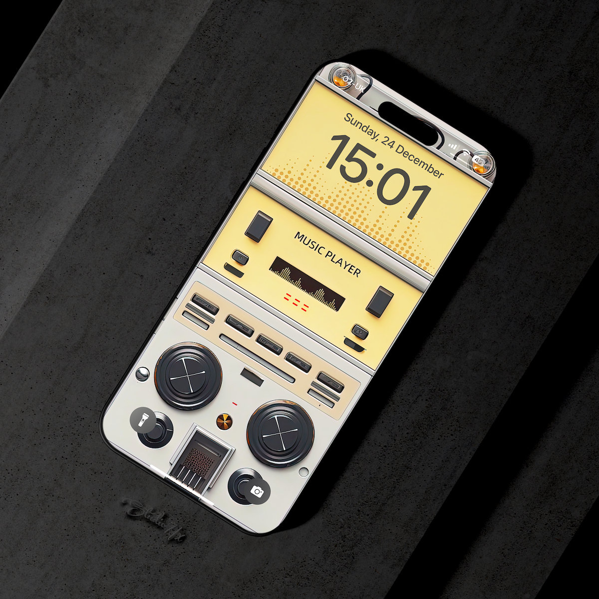 Retro Music Player iPhone Wallpaper Ios Mobile Phone Wallpaper Ios Lockscreen Wallpaper Ios ...