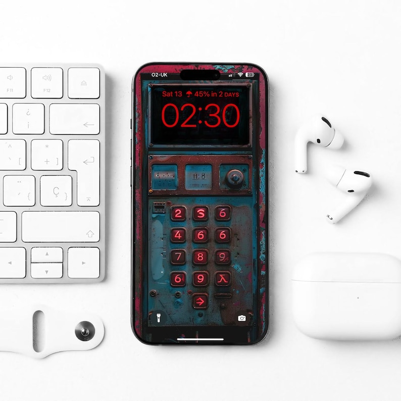 Retro Sci-fi Access Device iPhone Wallpaper Mobile Phone Wallpaper Ios ...