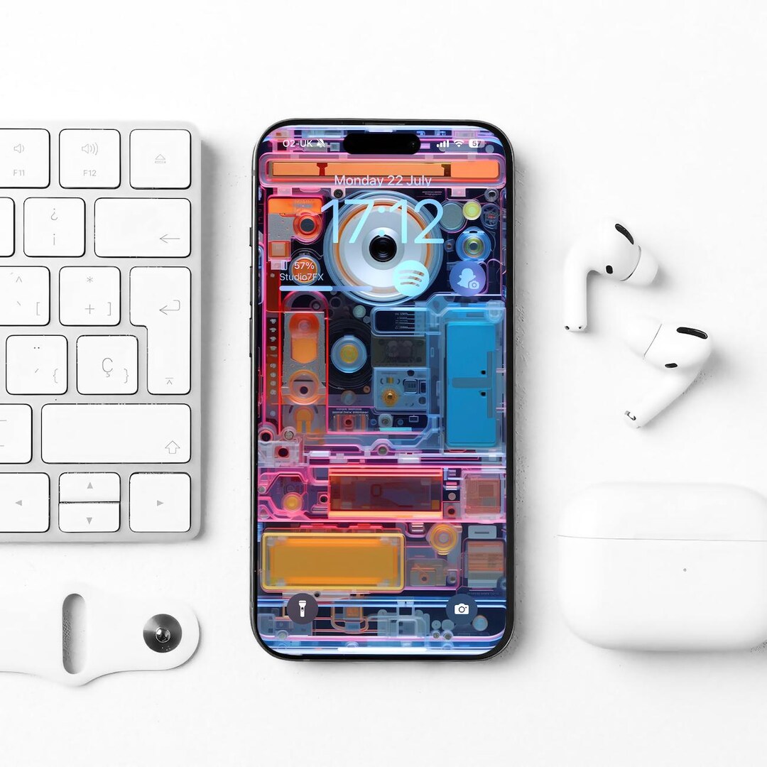 Transparent Music Player Internal iPhone Wallpaper| Mobile Phone ...