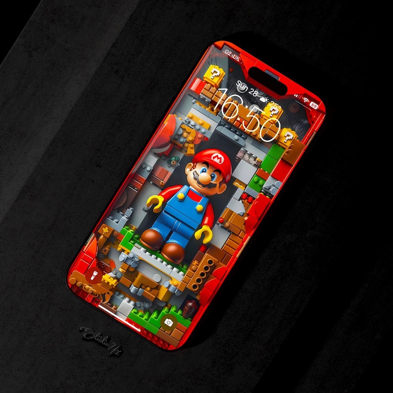 LEGO Super Mario iPhone Wallpaper Mobile Phone Wallpaper Ios Lockscreen ...