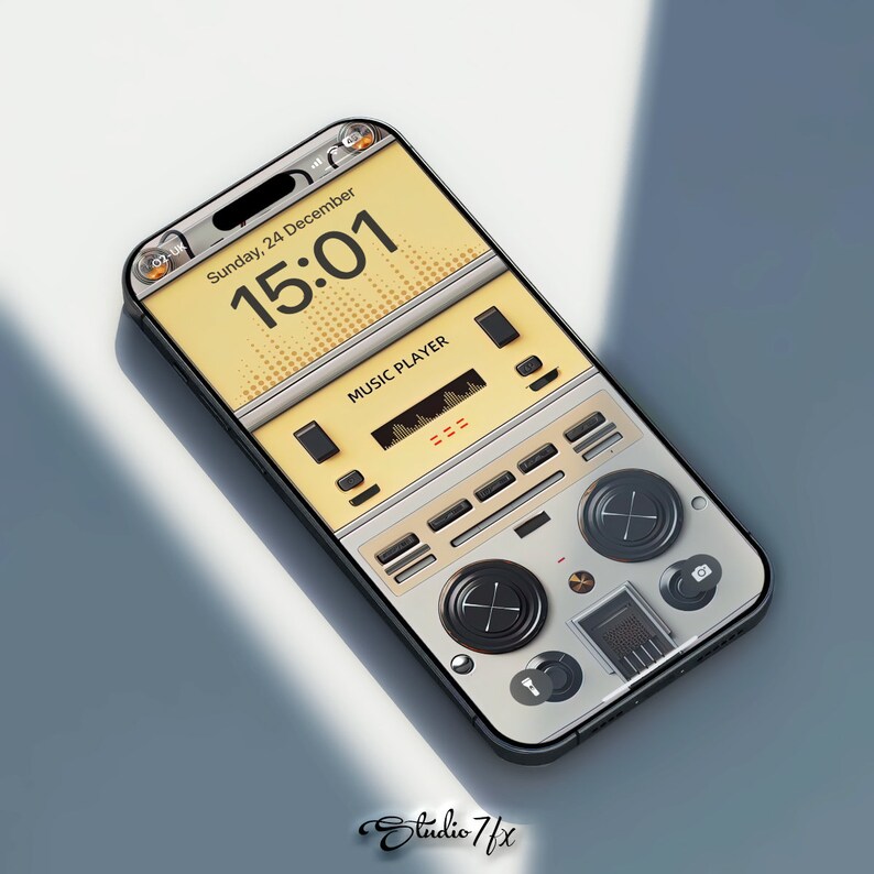 Retro Music Player iPhone Wallpaper | Ios Mobile Phone Wallpaper | Ios ...