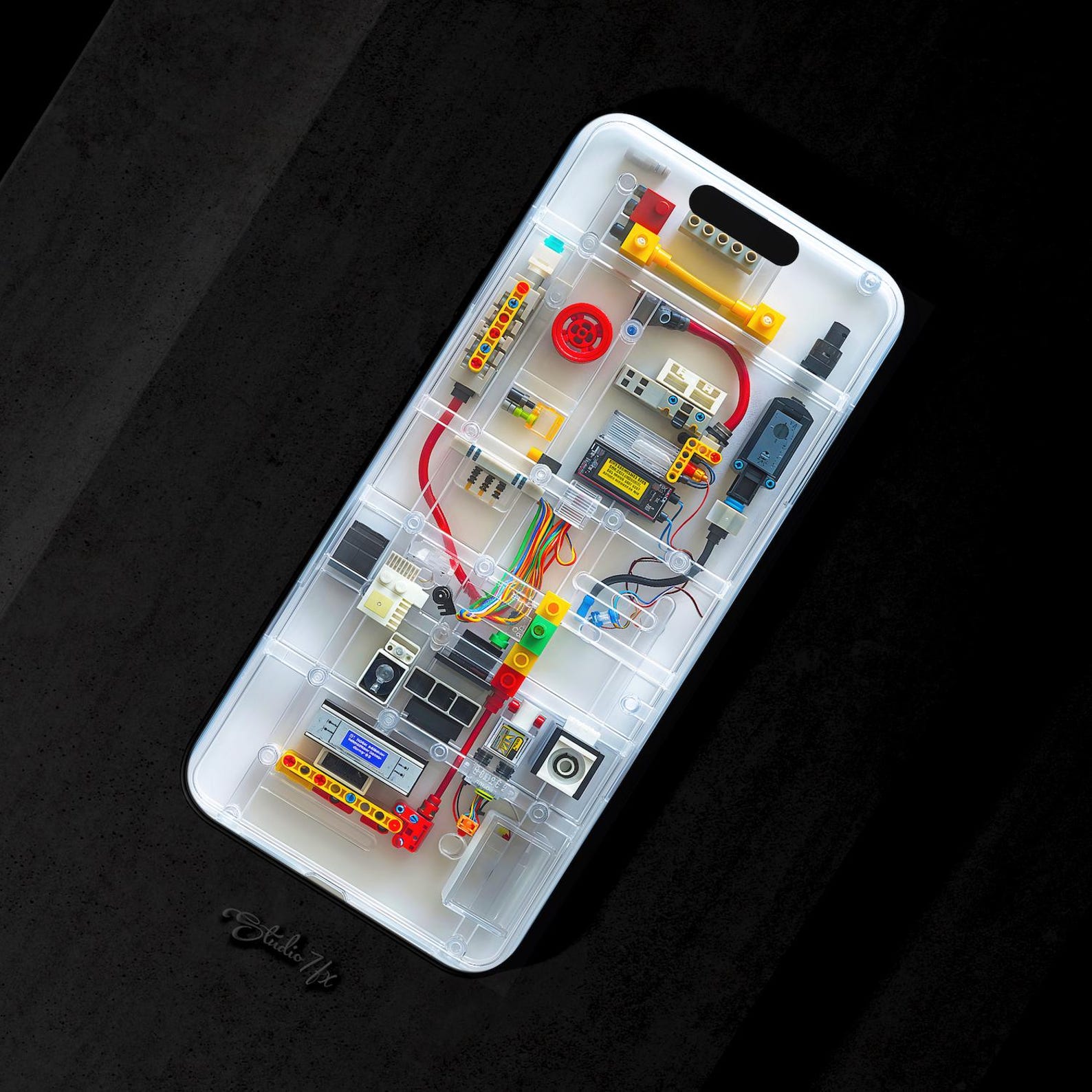 Transparent Mechanical Circuit Board iPhone Wallpaper | Mobile Phone ...