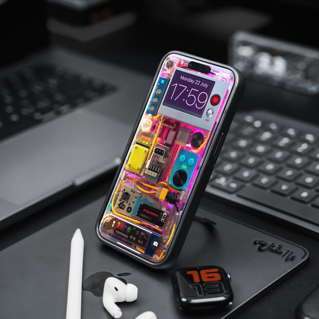 Transparent Electronic Device iPhone Wallpaper | Mobile Phone Wallpaper ...
