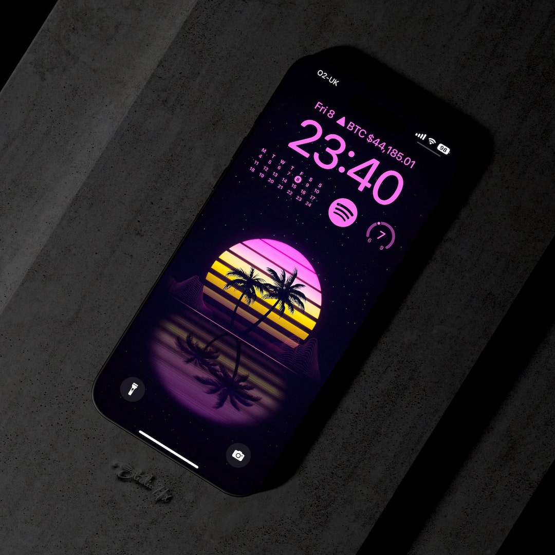 Synthwave Vaporwave iPhone Wallpaper | Mobile Phone Wallpaper | HD Ios ...