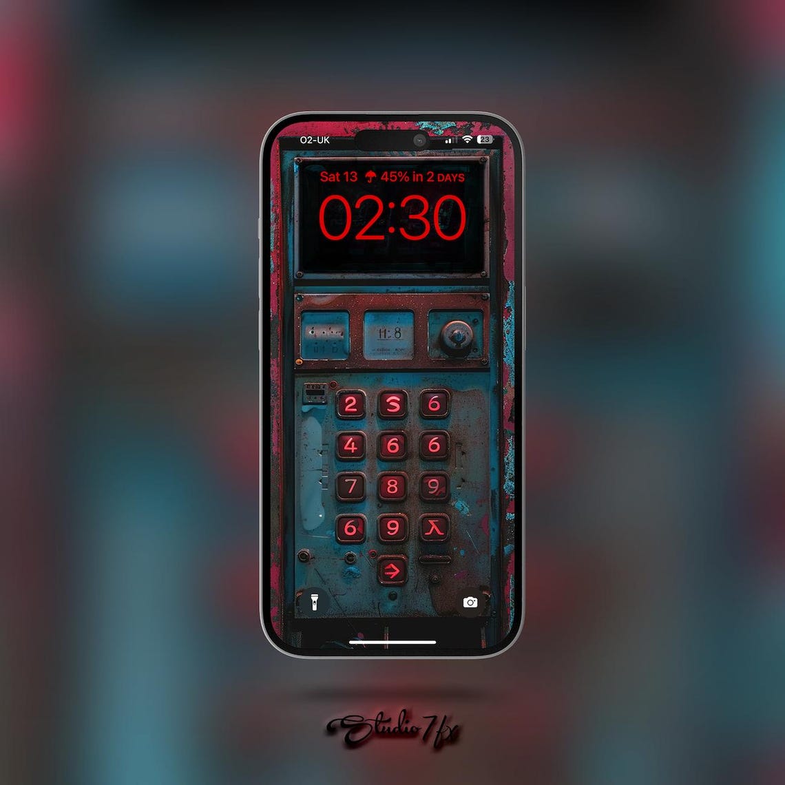 Retro Sci-fi Access Device iPhone Wallpaper | Mobile Phone Wallpaper ...