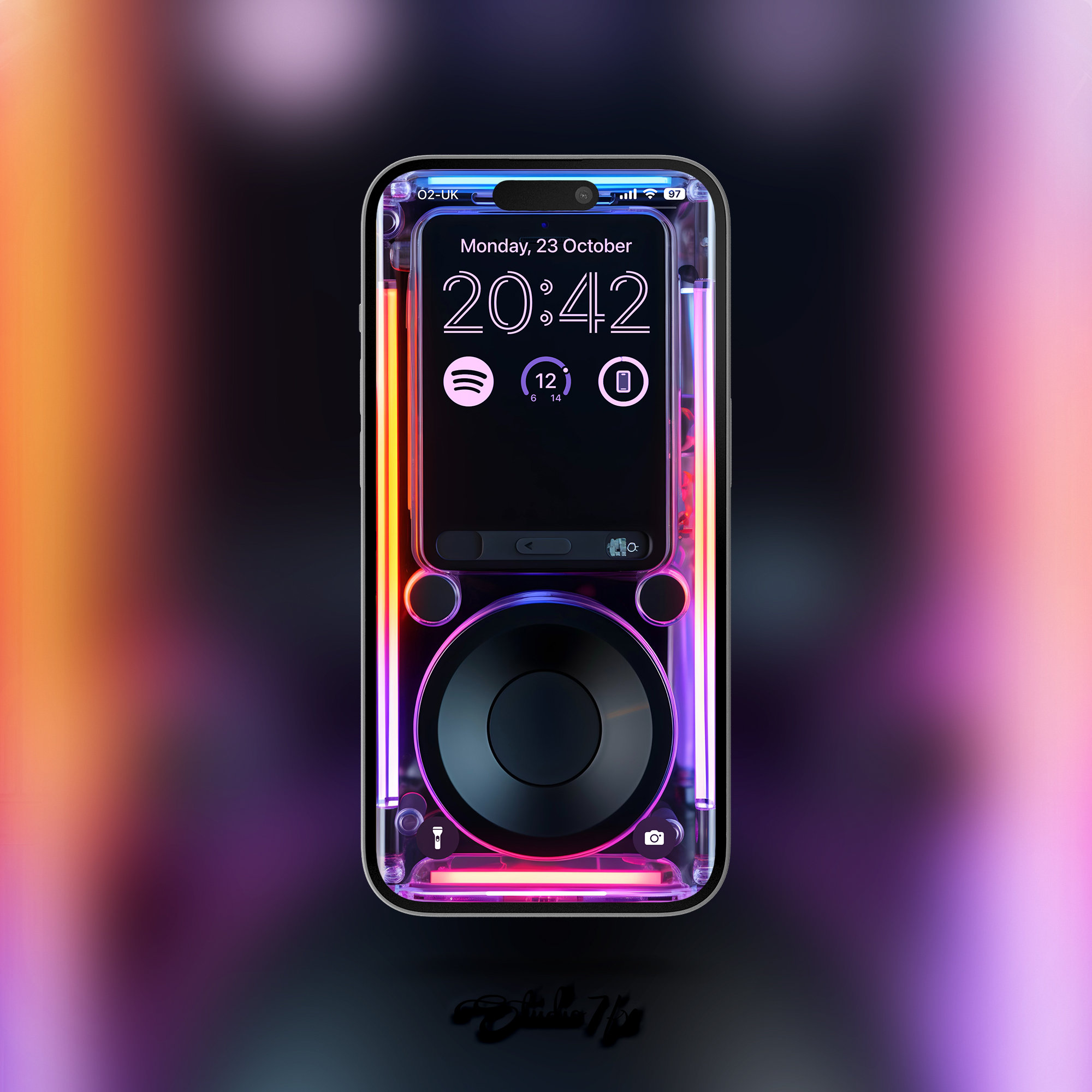 MP3 Player Concept Design iPhone Wallpaper | Mobile Phone Wallpaper ...