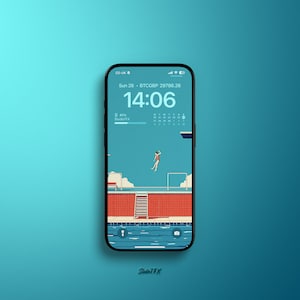 Summer Swim Wild Jump Wallpaper iPhone Wallpaper Mobile Phone Wallpaper ...