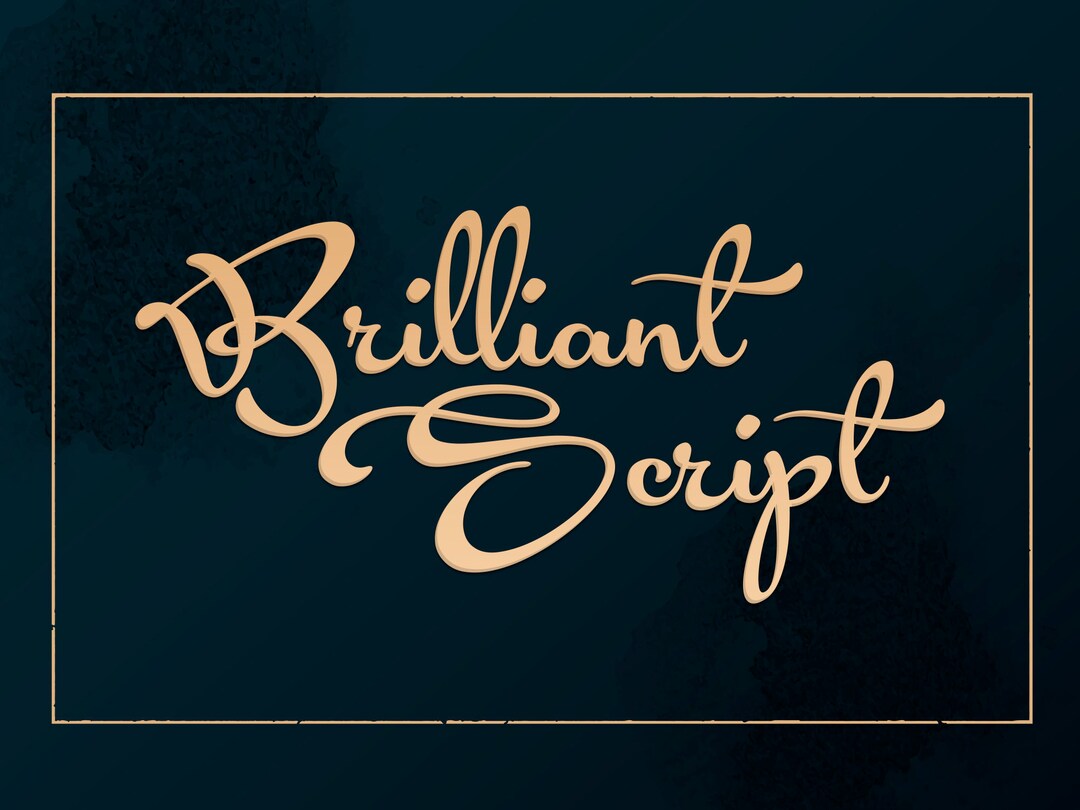 Brilliant Script TTF Font, Cartoon Font, Modern Font, Procreate Font, Branding Font, Cricut Font ...