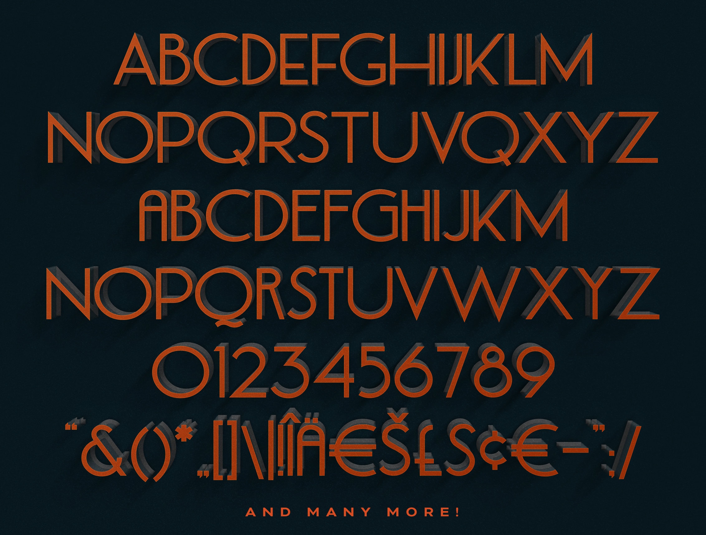 Arthur. Art Deco Inspired 1930's Font, TTF OTF Font, Vintage Retro ...