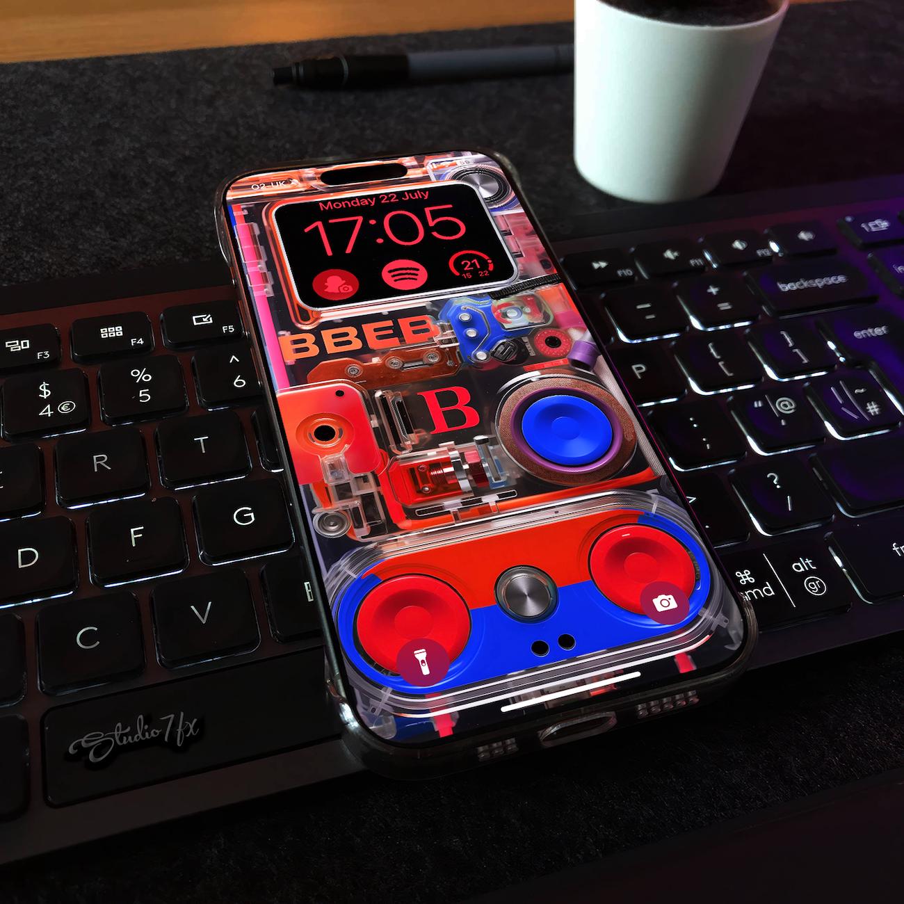 Concept Music Player Internals Boombox iPhone Wallpaper | Mobile Phone ...