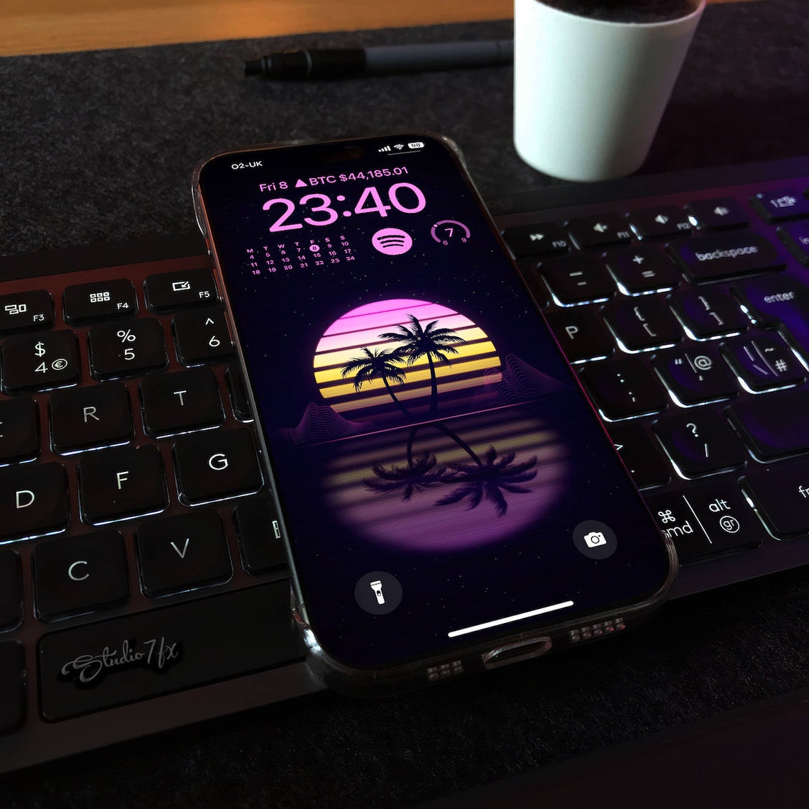 Synthwave Vaporwave iPhone Wallpaper | Mobile Phone Wallpaper | HD Ios ...