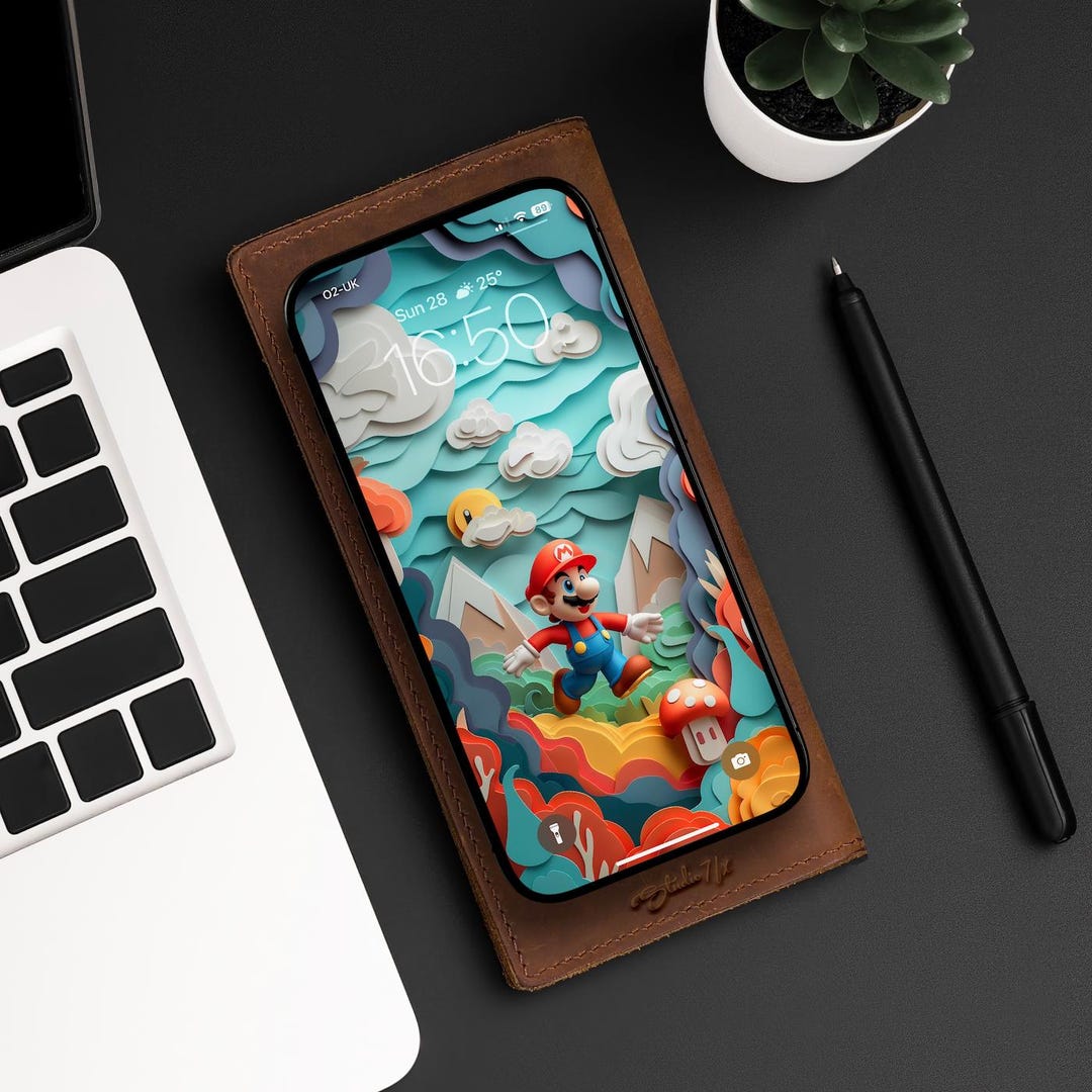 3D Paper Cut Super Mario iPhone Wallpaper | Mobile Phone Wallpaper ...