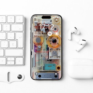 Transparent Electrical Internals iPhone Wallpaper | Mobile Phone ...