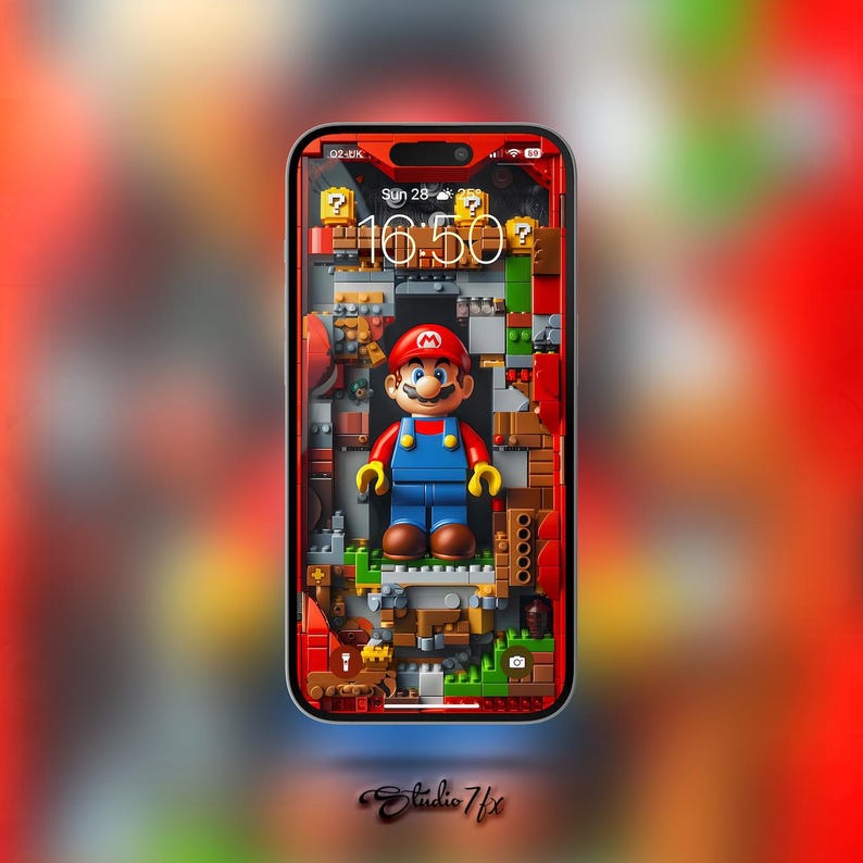 LEGO Super Mario iPhone Wallpaper Mobile Phone Wallpaper Ios Lockscreen ...