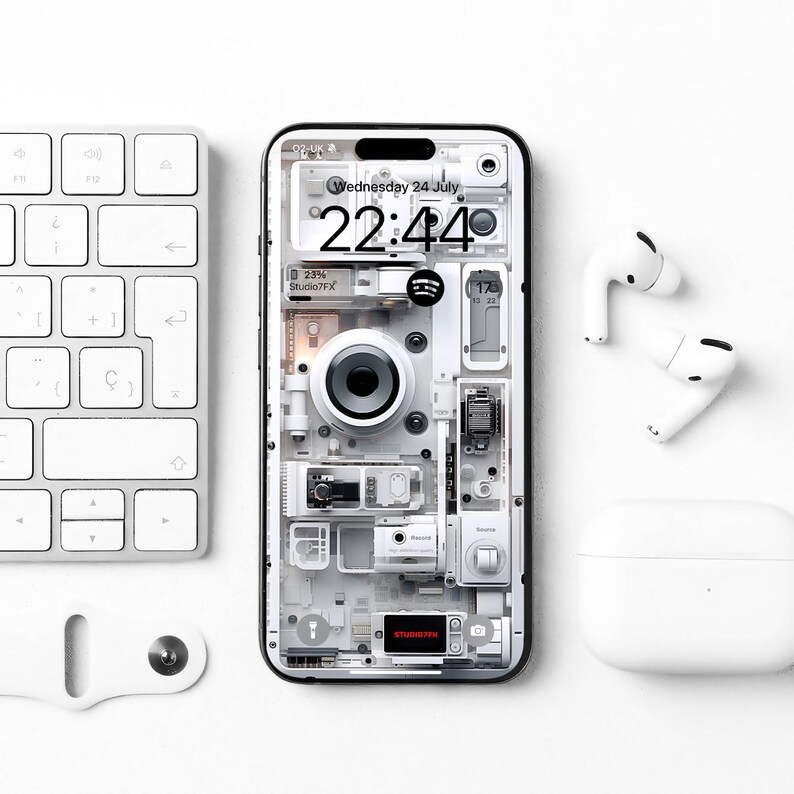 Music Player Transparent Internal Parts iPhone Wallpaper | Mobile Phone ...