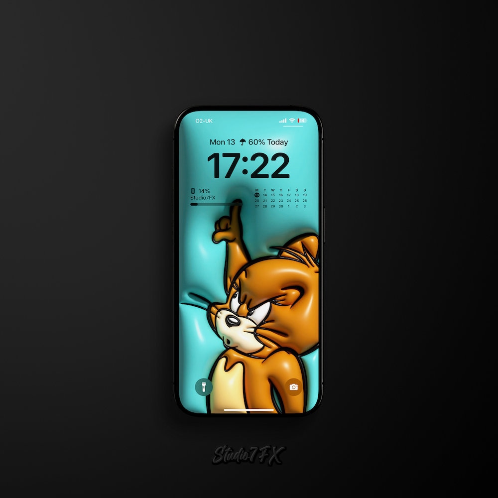Inflated Jerry Tom iPhone Wallpaper Ios Lockscreen Wallpaper Jerry ...