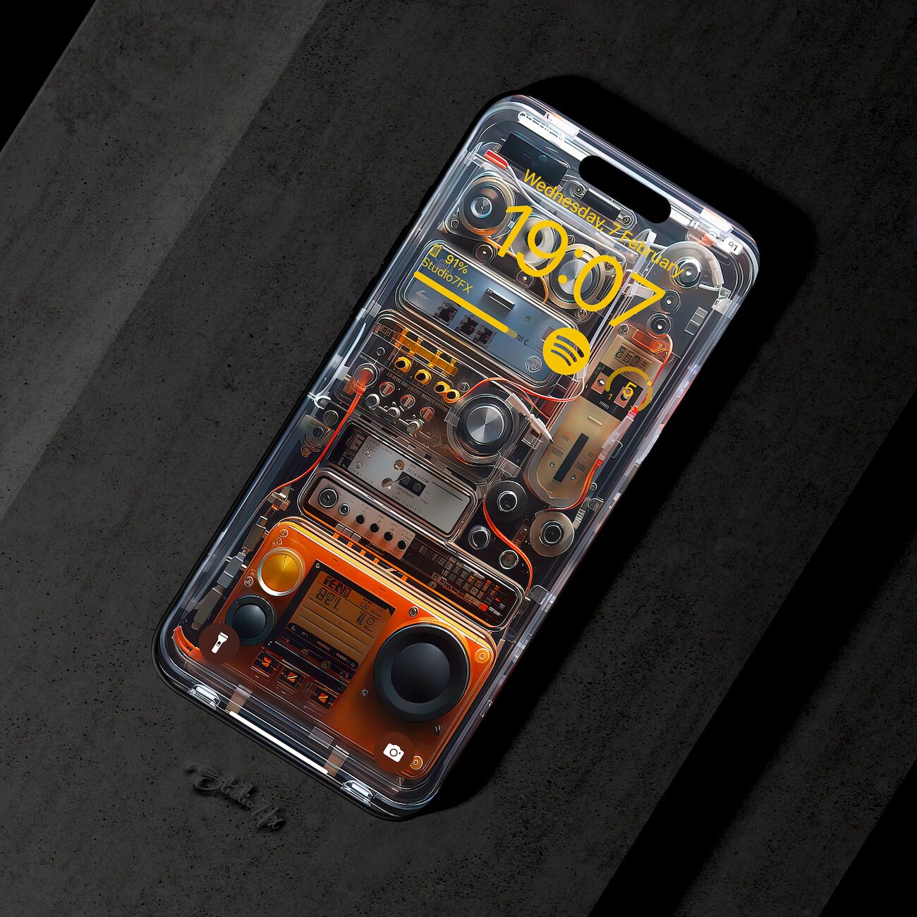 Transparent Electronic Circuit Board iPhone Wallpaper Mobile Phone ...