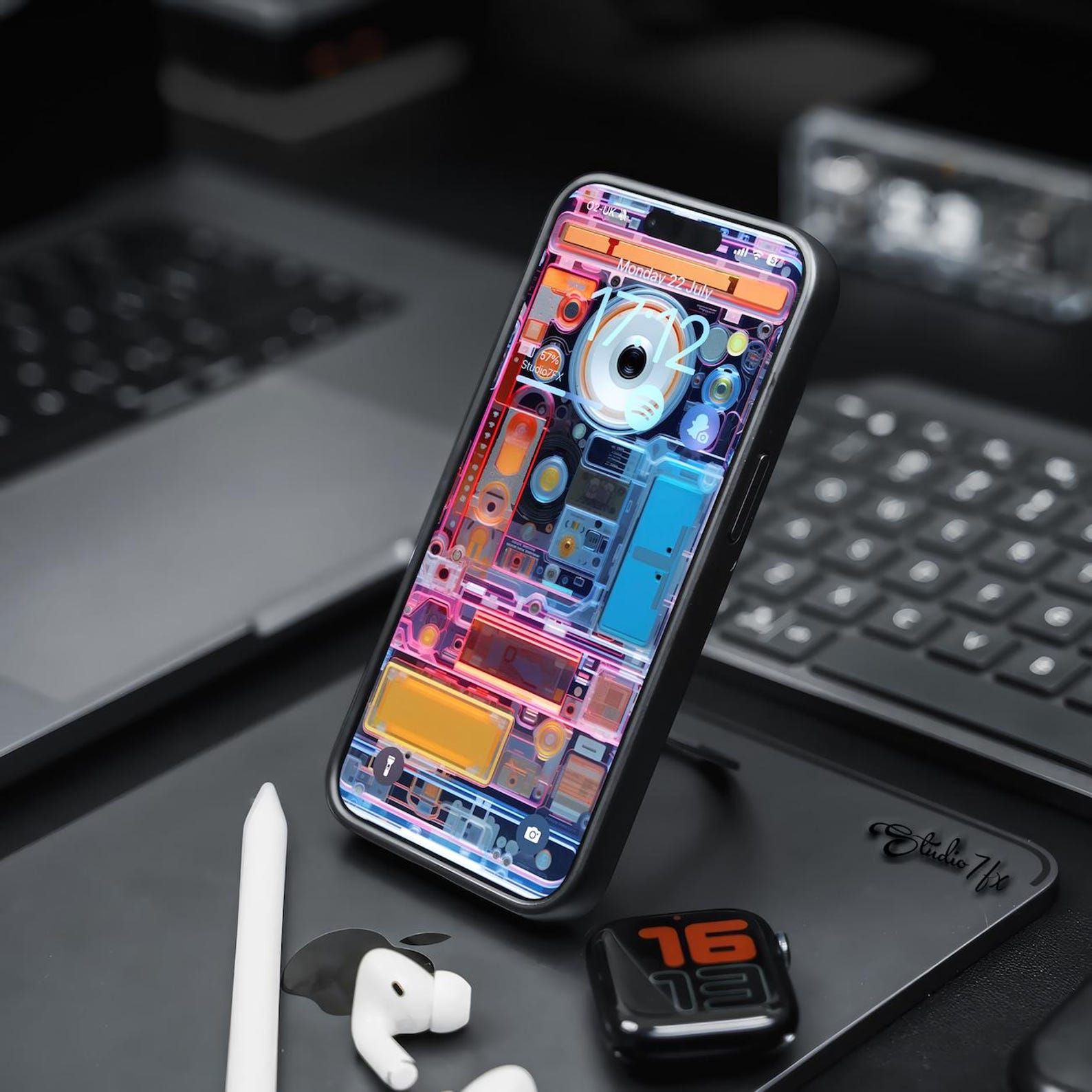 Transparent Music Player Internal iPhone Wallpaper| Mobile Phone ...