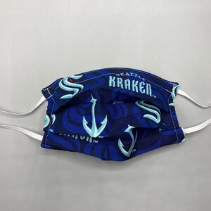 Seattle Kraken face mask Kraken face mask Hockey face mask | Etsy