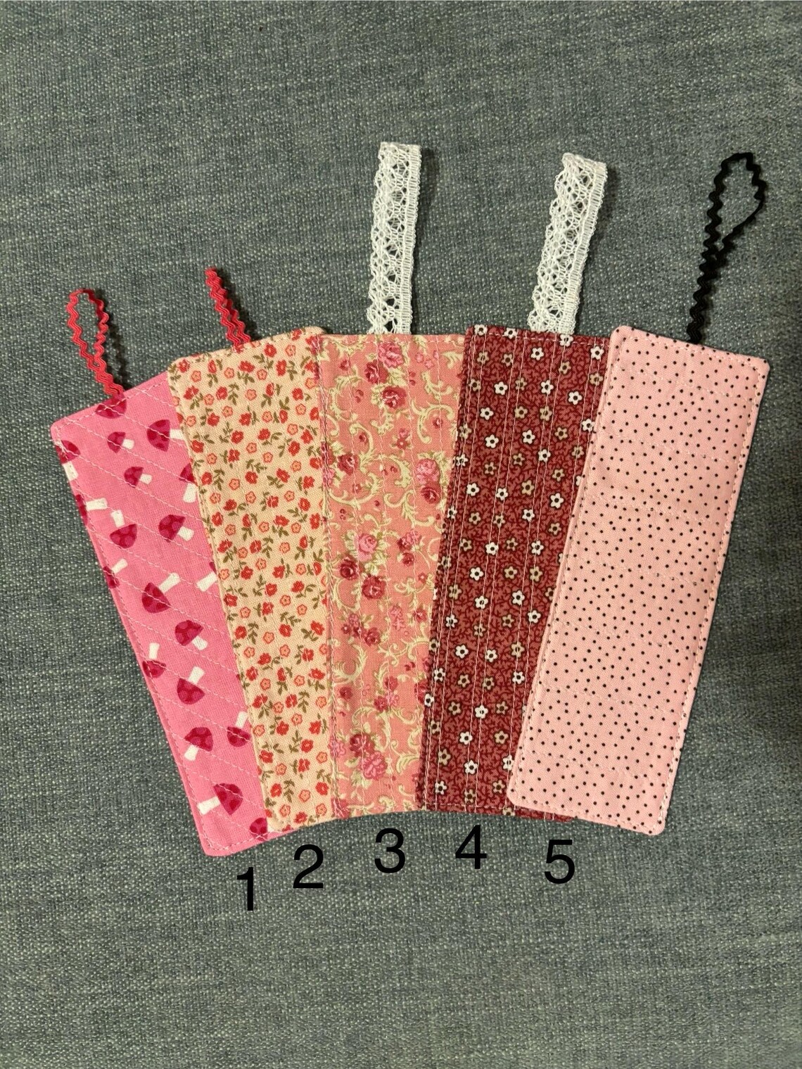 Quilted Bookmarks, Fabric Bookmarks, Fun Bookmarks, Homemade Bookmarks ...